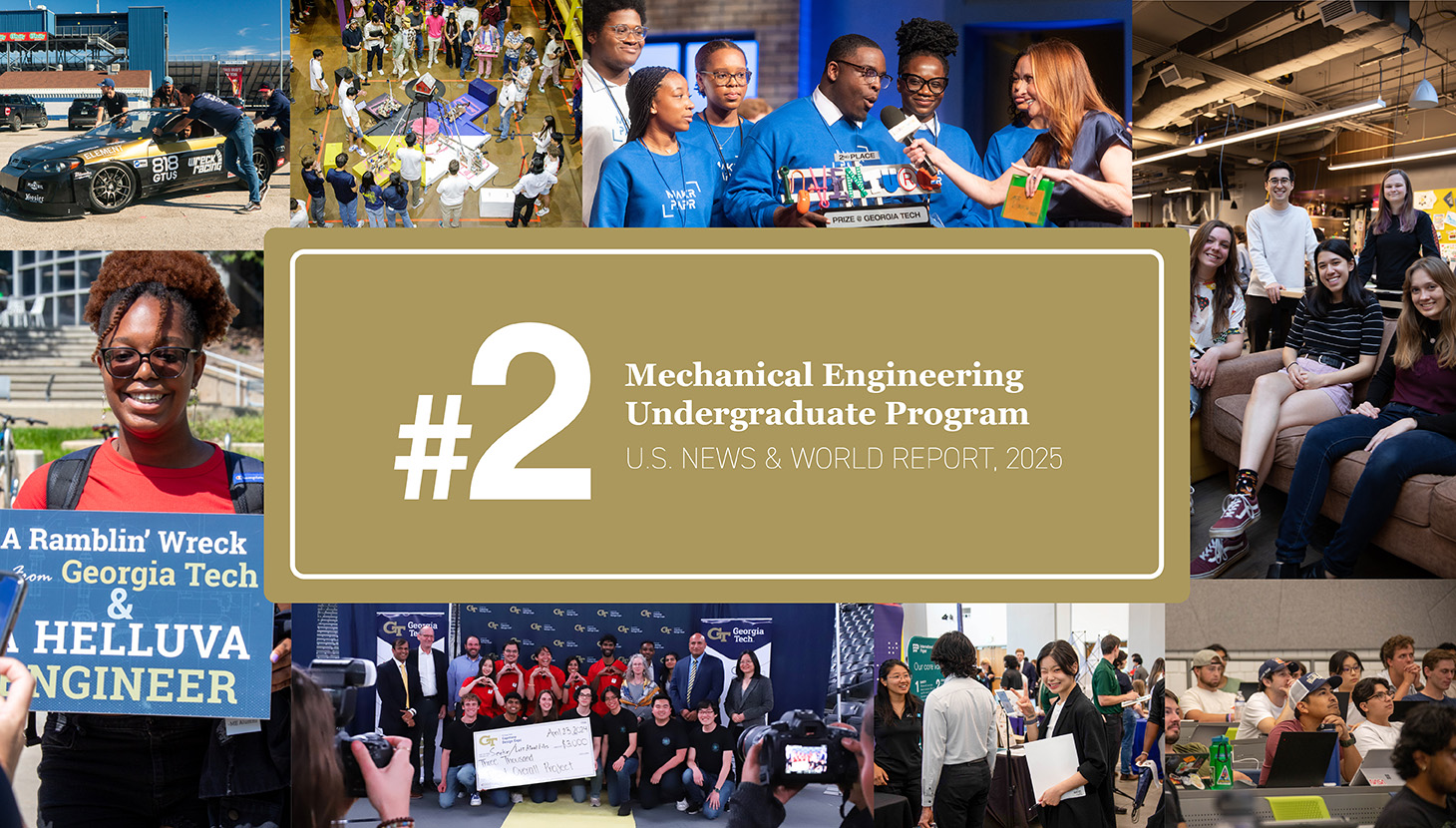 Woodruff School Ranked No. 2 in 2025 Undergraduate Rankings | George W. Woodruff School of ...